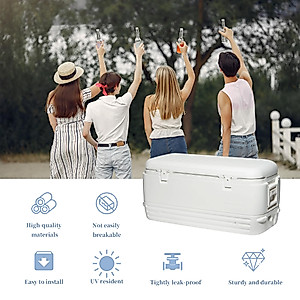 Cooler Replacement Parts Kit for Igloo coolers, Igloo cooler parts,Cooler Plastic Hinges, Cooler Latches and Screws Combo, Threaded Cooler Drain Plug and Triple-Snap Cooler Drain Plug