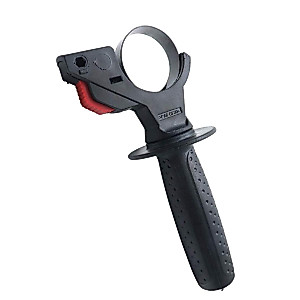 L-A Plastic Hammer Drill Handle Adjustable Side Front Auxiliary Handle for GBH2-26 Power Tool, 46-52mm Clamping Range