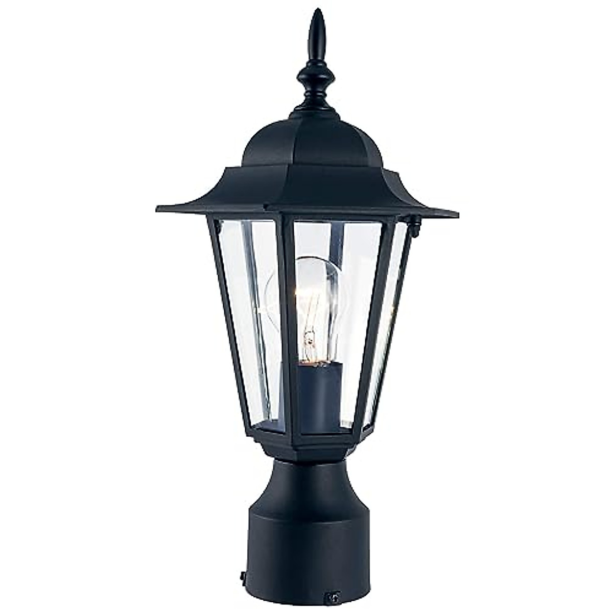 VOLBOZ Outdoor Post Light, Pole Lantern, E26 Base 60W Max, Metal Housing Plus Glass, Wet Location Rated, Bulbs not Included,IP65
