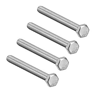 uxcell M8x100mm Hex Bolts 304 Stainless Steel Hexagon Screw Bolt 4pcs