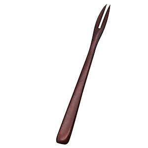 5 Pack Wooden Forks for eating Desserts, Chips, Snacks, Cereal, Salad, Fruit, Eco-friendly Japanese Wood Salad Dinner Fork Tableware Dinnerware for Kids Adult