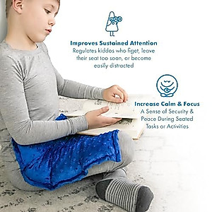 Harkla Weighted Lap Pad for Kids (Deep Blue)
