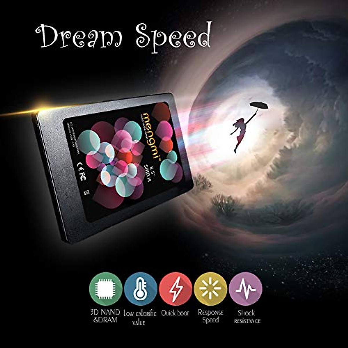 mengmi SSD 240GB 2.5 Inch Internal Solid State Drive SATA III for Boosting PC/Laptop (SSD 240GB)