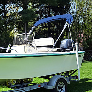 Budge 3 Bow Bimini Top Kit (Width 67” - 79”) (Height 44”) (Length 71”), Multiple Colors
