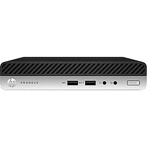 HP ProDesk 400 G5 Mini Desktop, Intel 9th Gen Core i5-9500T, 8GB RAM, 256GB SSD, Windows 10 Pro (Renewed)