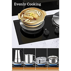 Heat Diffuser Induction Adapter Plate for Gas Electronic Stove, NISPOTDOR Induction Converter Disk Simmer Plate with Detachable Handle for Milk Coffee Cookware, 11inch