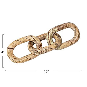 Bloomingville Marble, Variegated Tones Decorative Chain, Forest Brown