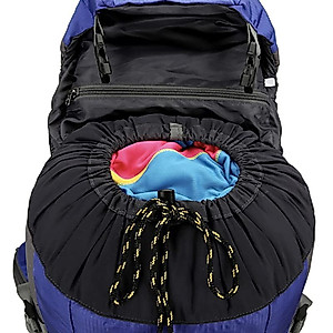 ONIYEA Outdoor Sports Hiking Backpack, 55L Mountaineering Backpack with 50L+5L Rain Cover, High Performance Travel Backpack (Orange)