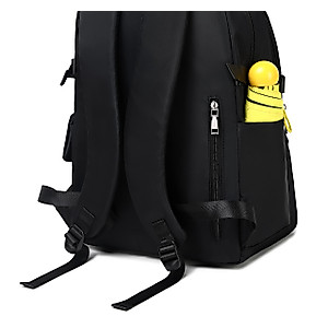 Teecho Cute Backpack for Girl Fashion Waterproof Daypack for Women Black