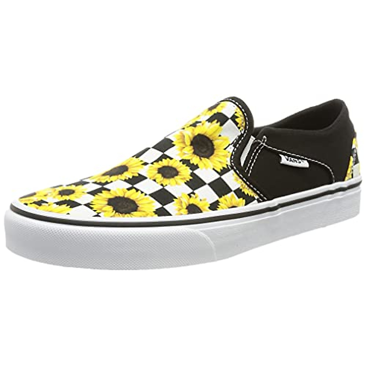 Vans Women's Low-Top Trainers Sneaker, Sunflower Checker Multi White, 8