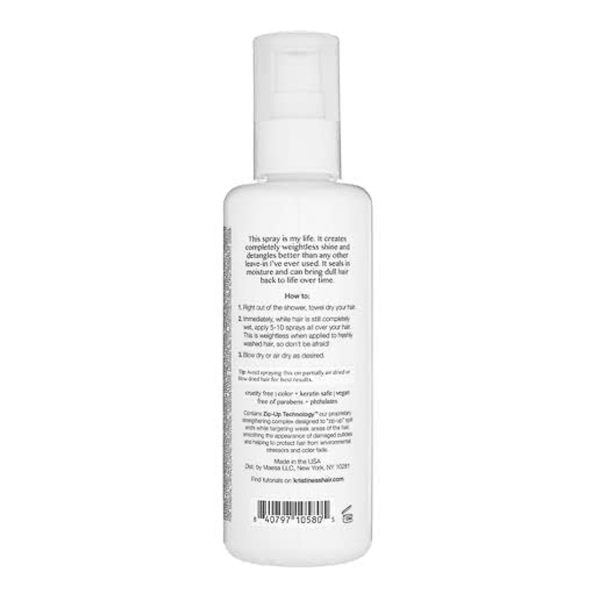 Kristin Ess Hair Weightless Shine Leave-In Conditioner Spray for Dry Damaged Hair, Detangler Spray, Softening + Strengthening, Paraben and Phthalate Free, 8.45 fl. Oz. 8.45 Fl Oz (Pack of 2)
