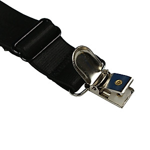 color river Shirt Stays For Men,Elastic I Shape Adjustable Uniform Locking Clamp Braces Premium shirt tuckers for men, Black (D-I)