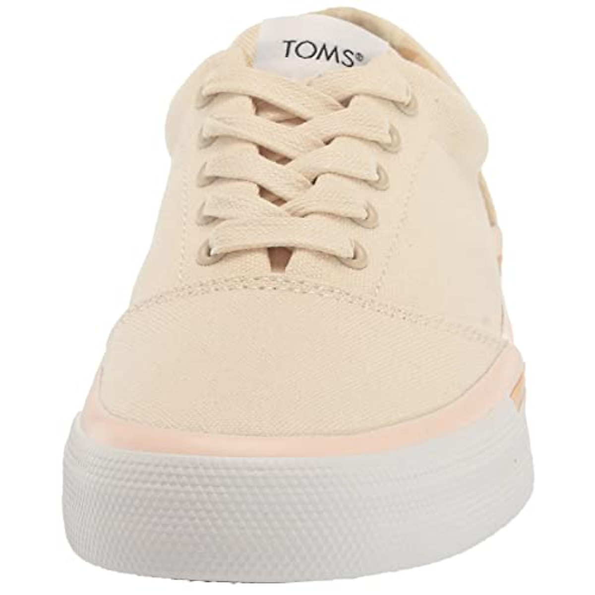 TOMS Women's Fenix Lace-Up Sneaker, Beige, 11