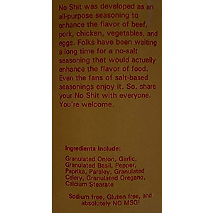 No Shit Salt Free Seasoning From Big Cock Ranch