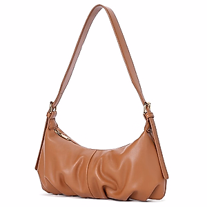 CLUCI Shoulder Bag,Purses for Women Dumpling Small Hobo Bags Vegan Leather Ladies Clutch with Adjustable Strap