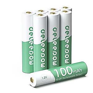 Deleepow AAA Rechargeable Batteries Ni-MH 8 Count, 1100mAh High Capacity 1.2V 1200 Cycles Rechargeable Triple A Battery for Household and Business Devices