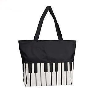 COCOMK Handbag Reusable Grocery Bag Shoulder Shopping Bag Tote Bag for Music Teacher Girls Gift Bag