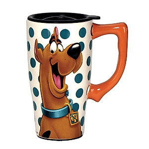 Spoontiques - Ceramic Travel Mugs - Scooby Doo Cup - Hot or Cold Beverages - Gift for Coffee Lovers, 18 oz