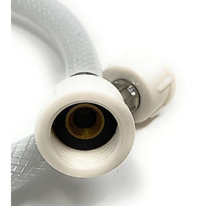 20 inch Braided PVC Water Supply Line 1/2 x 1/2 Female Nuts USED in Sinks [PLS 50 0808]