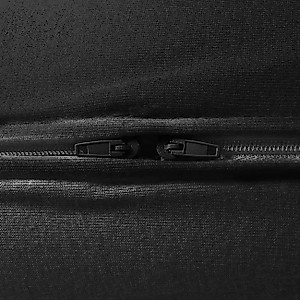 Betty Dain Stretch Jersey Pregnancy/Maternity Pillowcase C-Shape Compatible, Pillowcase Replacement, 100% Cotton Stretch Jersey, Dual Zippers, Stretch Fabric, Machine Washable, 60 x 25 in., Black