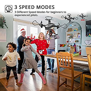 Holy Stone HS340 Mini FPV Drones with Camera for Kids 8-12 RC Quadcopter for Adults Beginners with One Key Take Off/Landing, Gravity Sensor, Headless Mode, Waypoint Fly, Throw to Go, Indoor & Outdoor