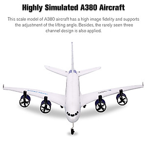 GoolRC A380 RC Airplane, 2.4G 3CH Remote Control Airplane, Easy to Fly RC Plane for Beginner, EPP Foam Fixed Wing Aircraft Glider Model Toys with 3 Batteries for Kids