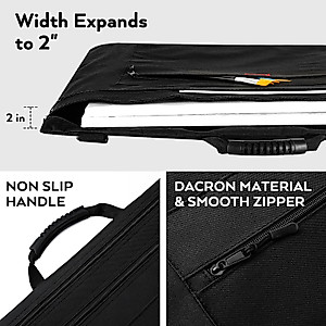 Nicpro Large Art Portfolio Bag 35 x 43 Inches Waterproof Nylon Artist Storage Case & Nicpro Light Weight Art Portfolio Bag 20x26" Art Canvas Storage