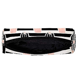 Hand Drawn Cactus Pattern Pencil Bag Pen Case Stationary Case Pencil Pouch Desk Organizer Makeup Cosmetic Bag for School Office