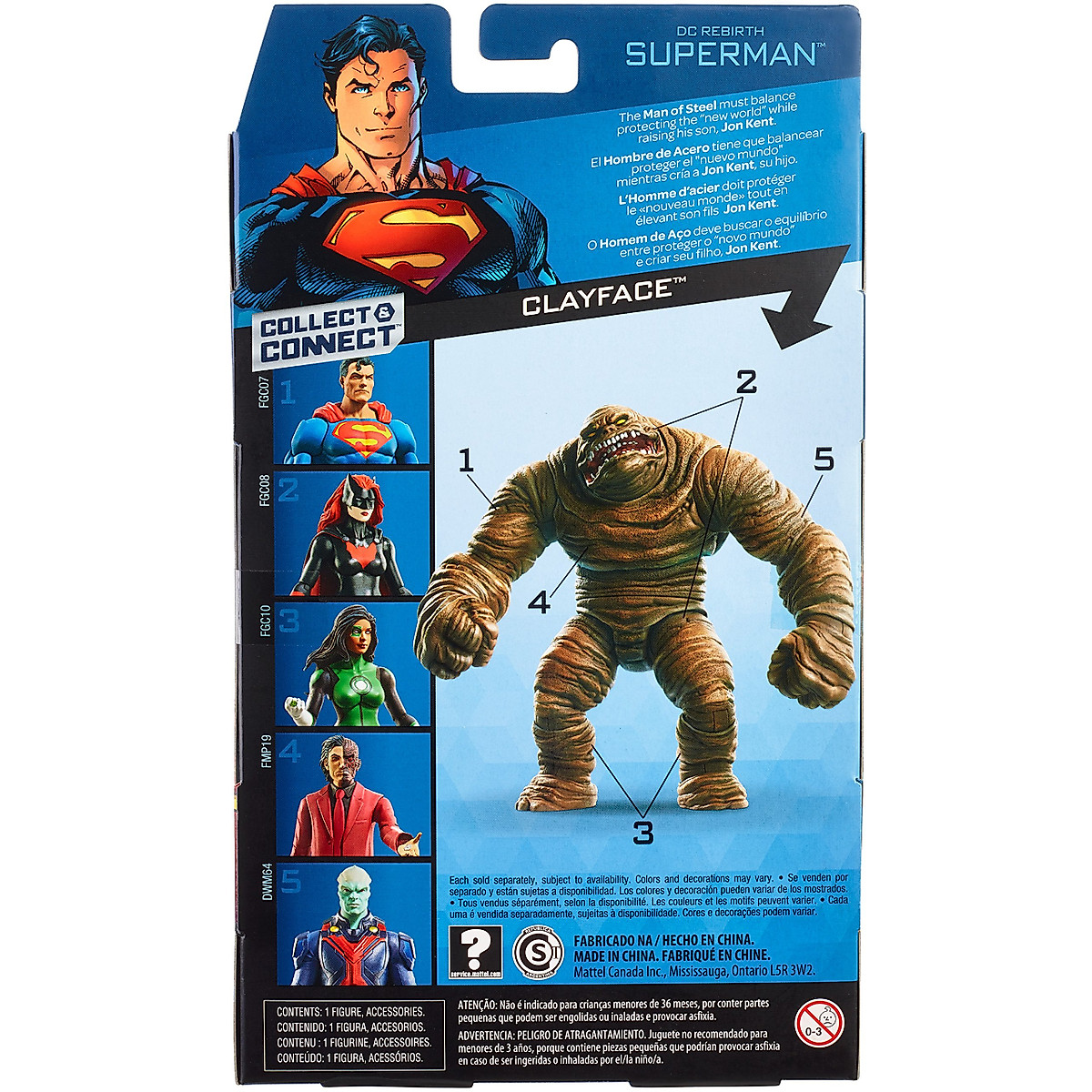 Mattel DC Comics Multiverse Rebirth Superman Figure, 6"