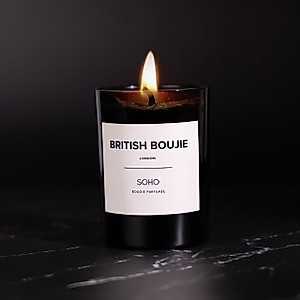 SOHO Premium Scented Candle in Box - Luxurious Warm Sweet Woody Highly Scented Fragrance with Long Burn time - Large 280gm Natural Wax - Scented Candle Gifts for Women & Men
