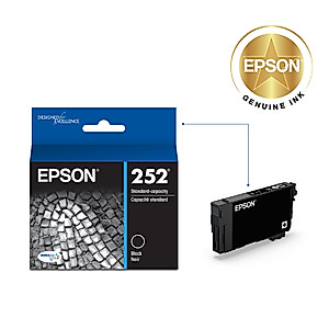 EPSON T252 DURABrite Ultra Ink Standard Capacity Black Cartridge (T252120-S) for select Epson WorkForce Printers