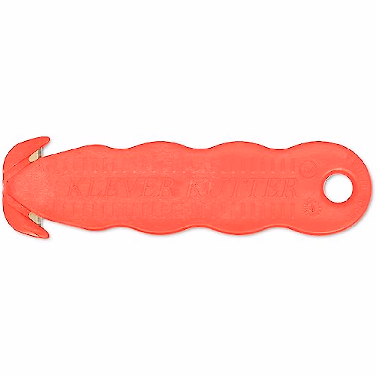 San Jamar KK403 Klever Kutter Safety Box Cutter Knife, Red (3 Pack)