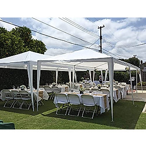 Quictent 10' x 30' Party Tent Gazebo Wedding Canopy BBQ Shelter Pavilion with Removable Sidewalls & Elegant Church