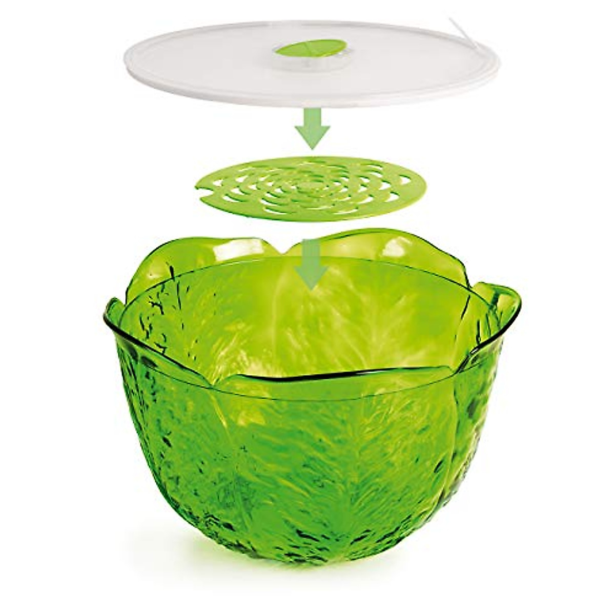 Plastic Snips Saver Salad Keeper 4 Liters, Green, One Size