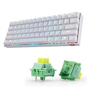 Redragon 60% Gaming Keyboard & A113 Hot-swap Mod Mechanical Switches (24pcs) Bundle