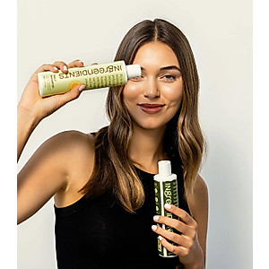 Ingreendients Non Toxic Vegan Shampoo and Conditioner with Organic Ingredients, Apple Cider Vinegar, Tea Tree Oil - Color Safe, Paraben & Gluten Free, Silicone & Sulfate Free, pH Balanced