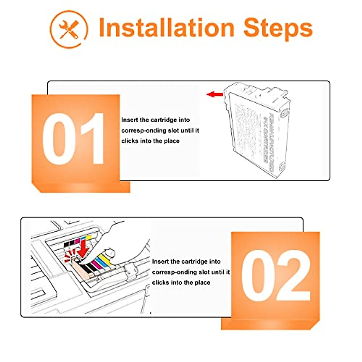 Run Star Remanufactured 126 Ink Cartridge Replacement for Epson 126 T126 use for Workforce 435 520 545 635 645 WF-3520 WF-3530 WF-3540 WF-7010 WF-7510 WF-7520 Stylus NX430 Printer, 5 Pack