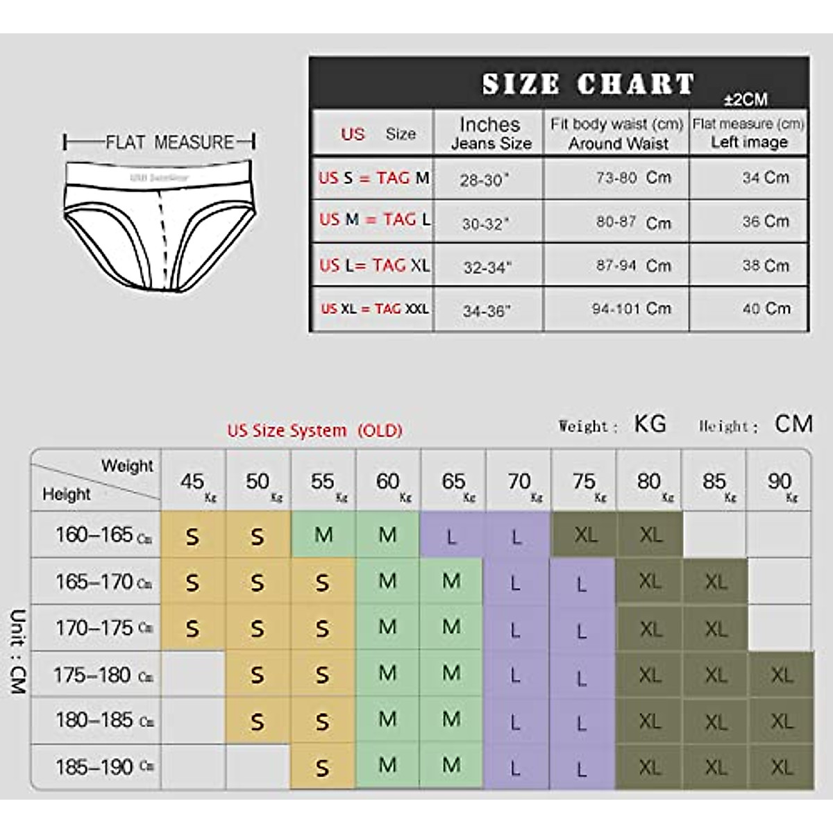 Men Push-Up Pad Swimming Briefs Padded Stripes Sexy Swimwear Sunbath Surf Beach Shorts (Khaki, Tag L (US M))