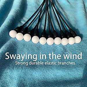 VeiledMoon Swaying Firefly Solar Lights for Garden，Waterproof Pathway Lights Decoration，Pack of 2,Bobbing About in The Breeze(6 Bulbs)