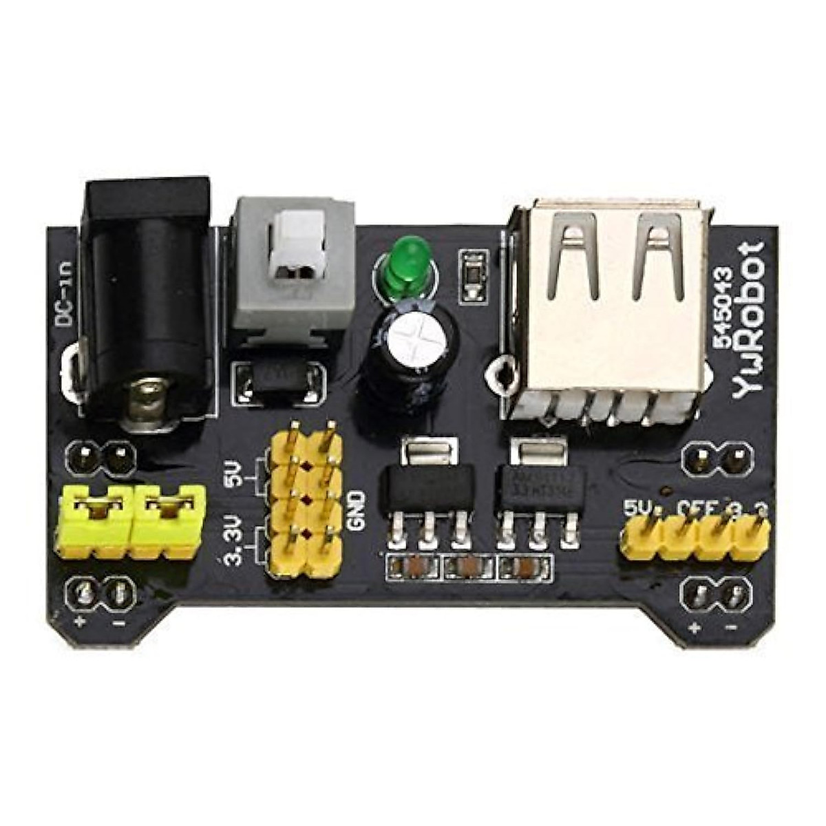 CorpCo MB102 Breadboard Power Supply Module 3.3V/5V for Arduino Board Solderless Breadboard