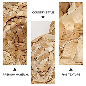 balacoo 6pcs Parrot Birds Straw Woven Hat Funny Mini Size Bamboo Hat Cockatiel Parakeets Canary Conure Party Head Wear for Parrot Parakeet Bearded Dragons