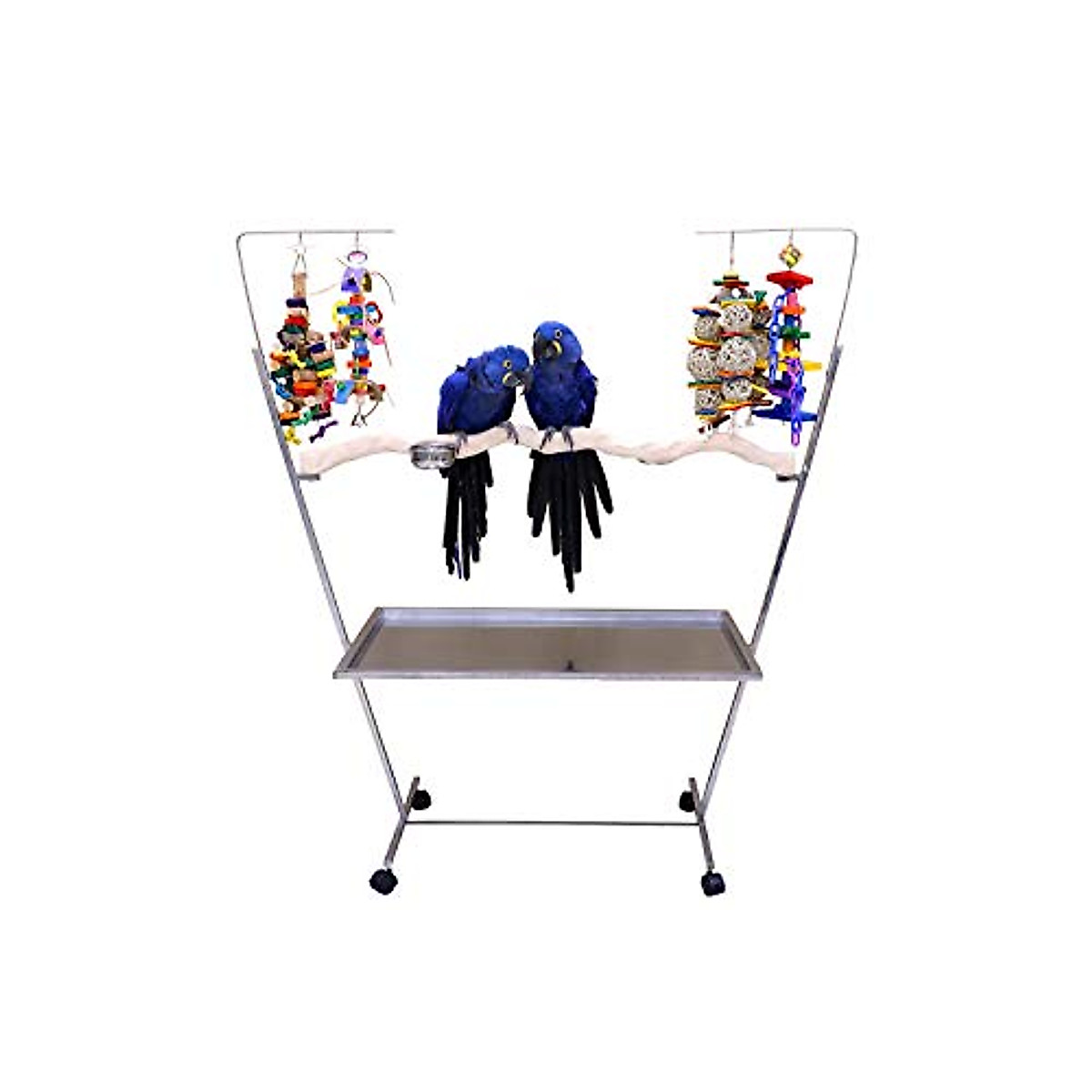 Large Stainless Steel Parrot Play Stand