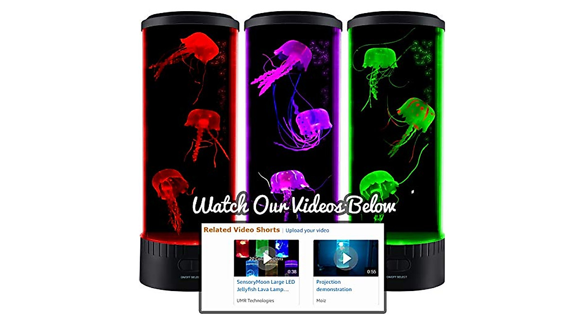 SensoryMoon Jellyfish Lava Lamp - LED Ocean Projector