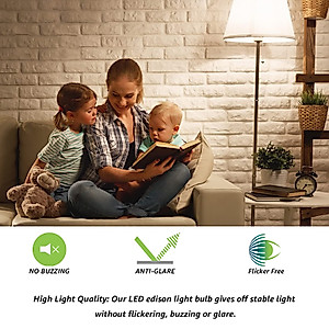 winsaLED 100 Watt Led Bulb, 12 Pack 9W Led Edison Light Bulbs 100+ watt Incandescent Bulbs Equivalent, 4000K Cool White with E26 Standard Base, 120V Input Not Dimmable, High CRI 90, Flicker Free