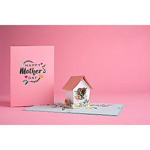 Lovepop Mother's Day Birdhouse Pop Up Card, 5 X 7”, 3D Card for Wife, Mother’s Day Love Card, Pop Up Mother's Day Card