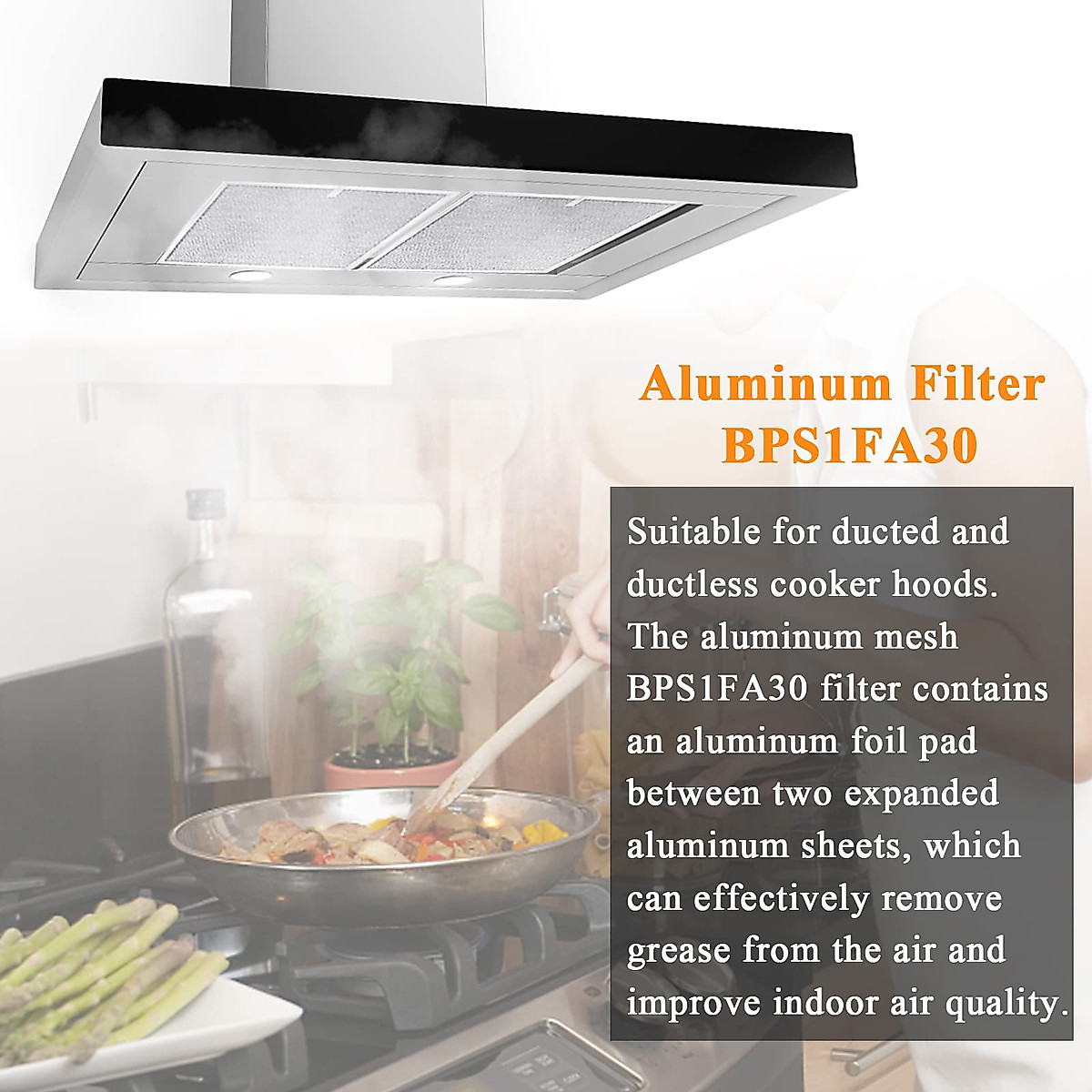 2024 UPDATE BPS1FA30 Range Hood Aluminum Filter 2 Pack by Blutoget - 11-3/4" x 14-1/4" x 3/8" - Fit for B-roan Nutone Grease Filter QS1 and WS1 30 - Replaces BPS1FA30 99010299 S99010299 AP3378953 8322