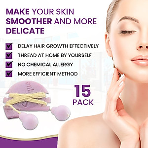 15x Hair Removing Threads for Slique Body and Face Hair Removal System
