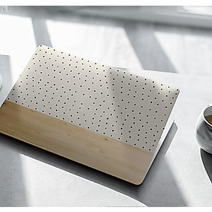 Cute Abstract Polka Dots Pattern Custom Customized Personalized Shockproof Laptop Case Compatible with MacBook Pro Air 12 13 15 16 Slim Design Cover