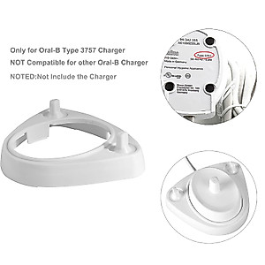 Electric Toothbrush Head Holder/Toothbrush Charger Base Stand for Oral-B and 4pcs Round Toothbrush Head Cover