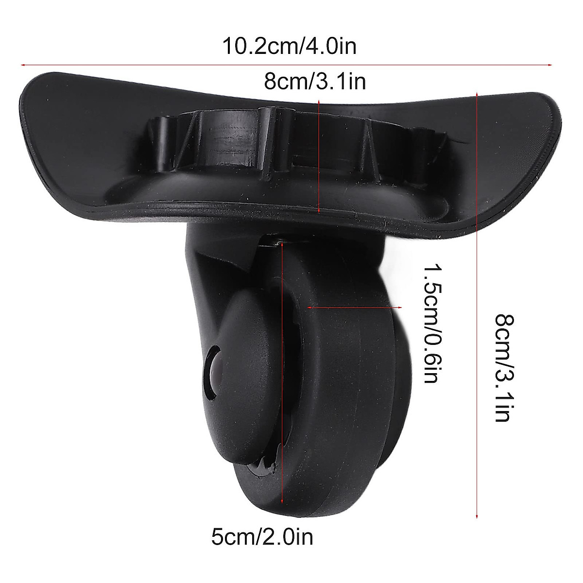 Luggage Wheel 1 Pair A53 Swivel Wheel Replacement Luggage Travel Suitcase Wheels for Luggage Kits